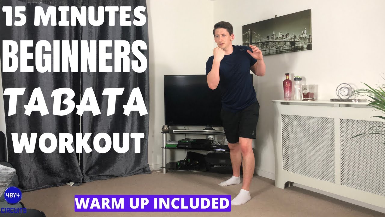Tabata Style Workout For Beginners | 15 Minute Full body Workout ...