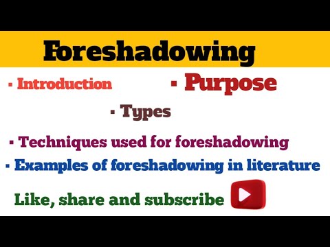 What is foreshadowing?|introduction, types, techniques and examples of ...