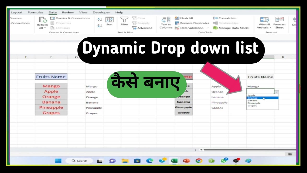 Create Dynamic Dropdown Lists In Excel Youtube 0127