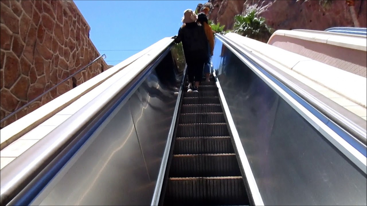 1995 Montgomery Single File Escalator at the Hoover Dam in Boulder City ...