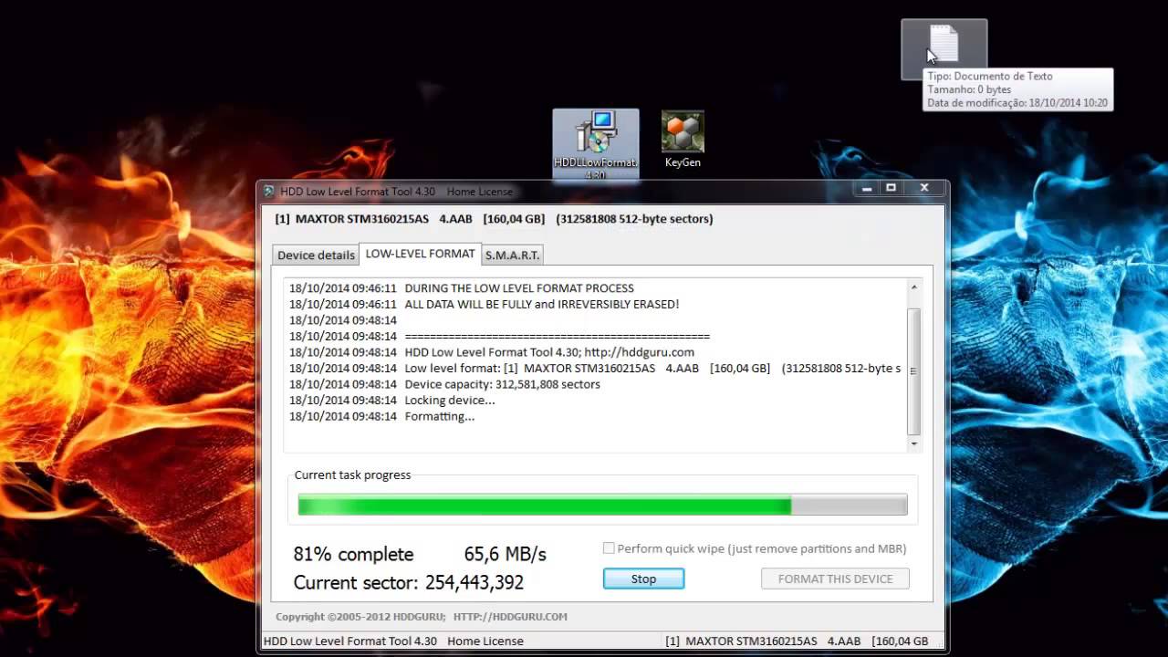 zero fill, Low Level Format - YouTube