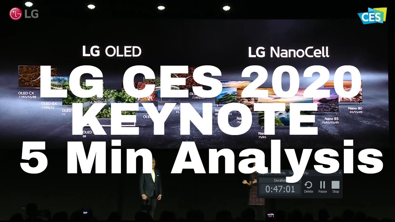 LG CES 2020 Keynote Review in 5 Mins - YouTube