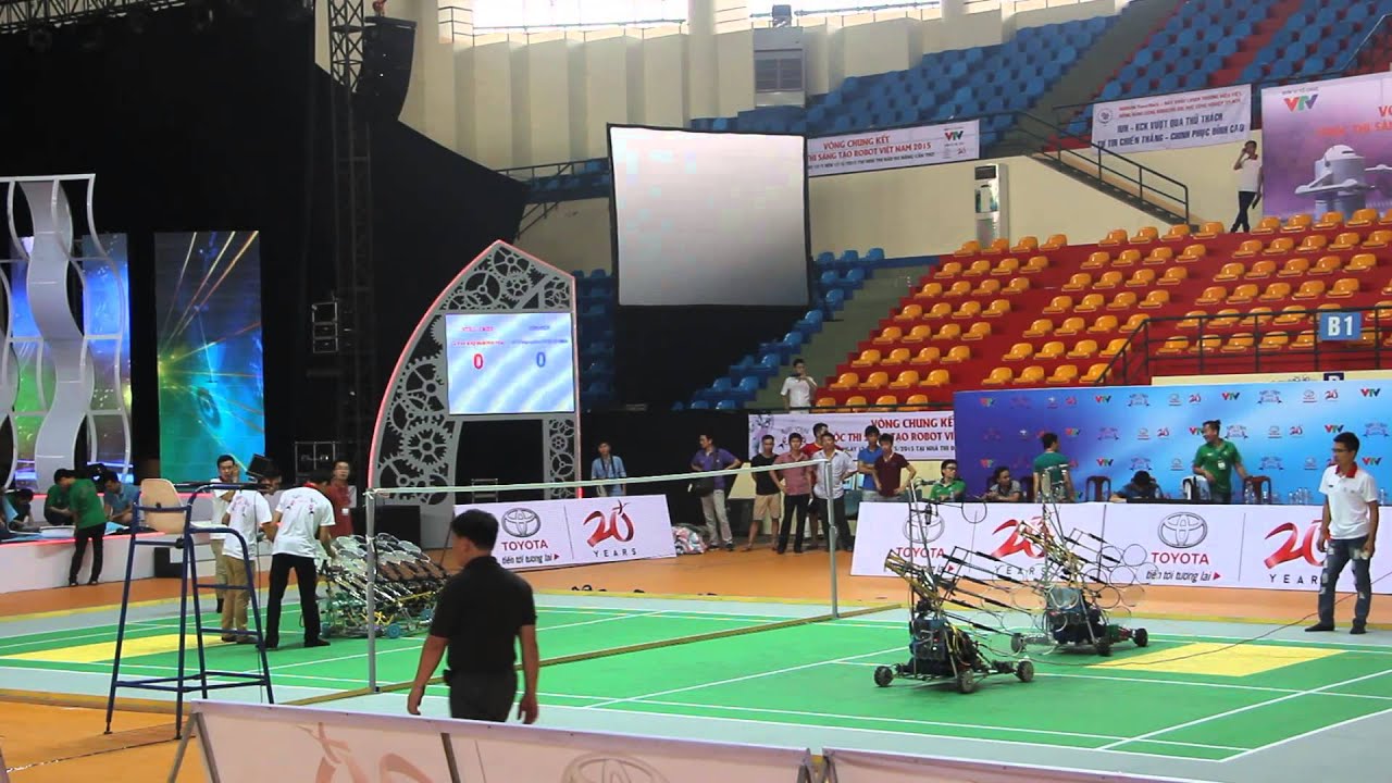 Thử sân vòng CK Robocon 2015 FIRE WIN - NEW WIND - YouTube
