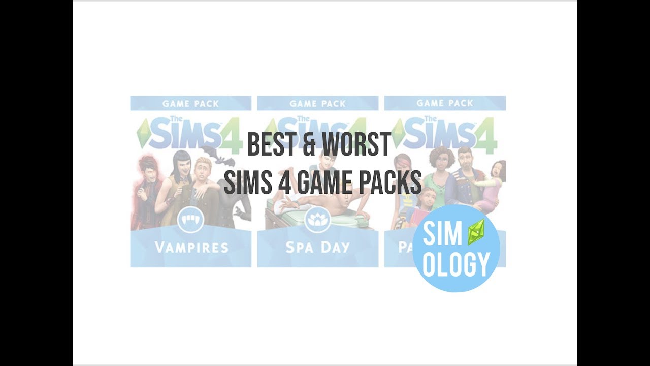 The BEST and WORST Sims 4 Game Packs - Simology - YouTube