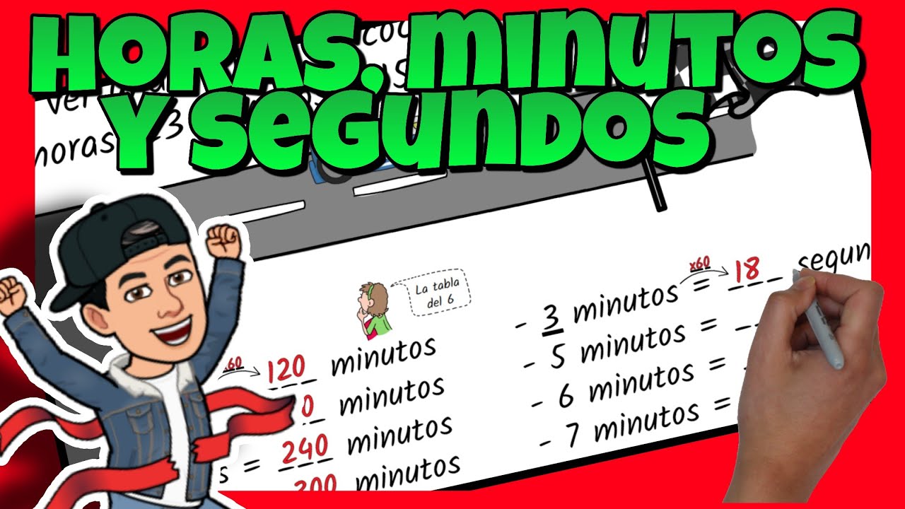 🕙 HORAS, MINUTOS y SEGUNDOS para NIÑOS - YouTube