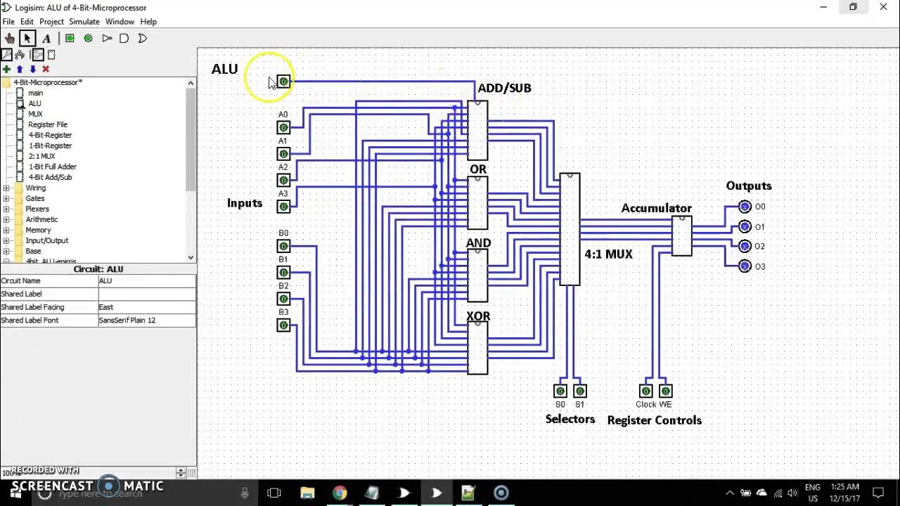 4-Bit-Microprocessor - YouTube
