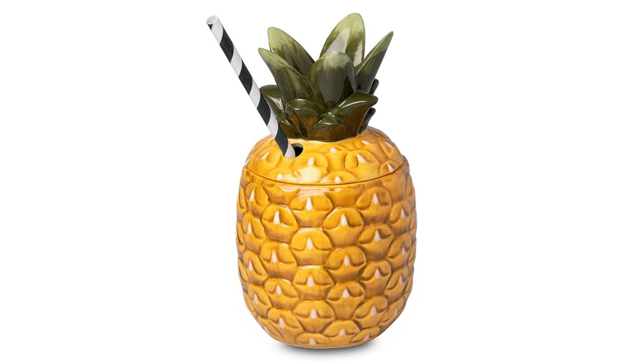 Pineapple Tiki Glass - YouTube