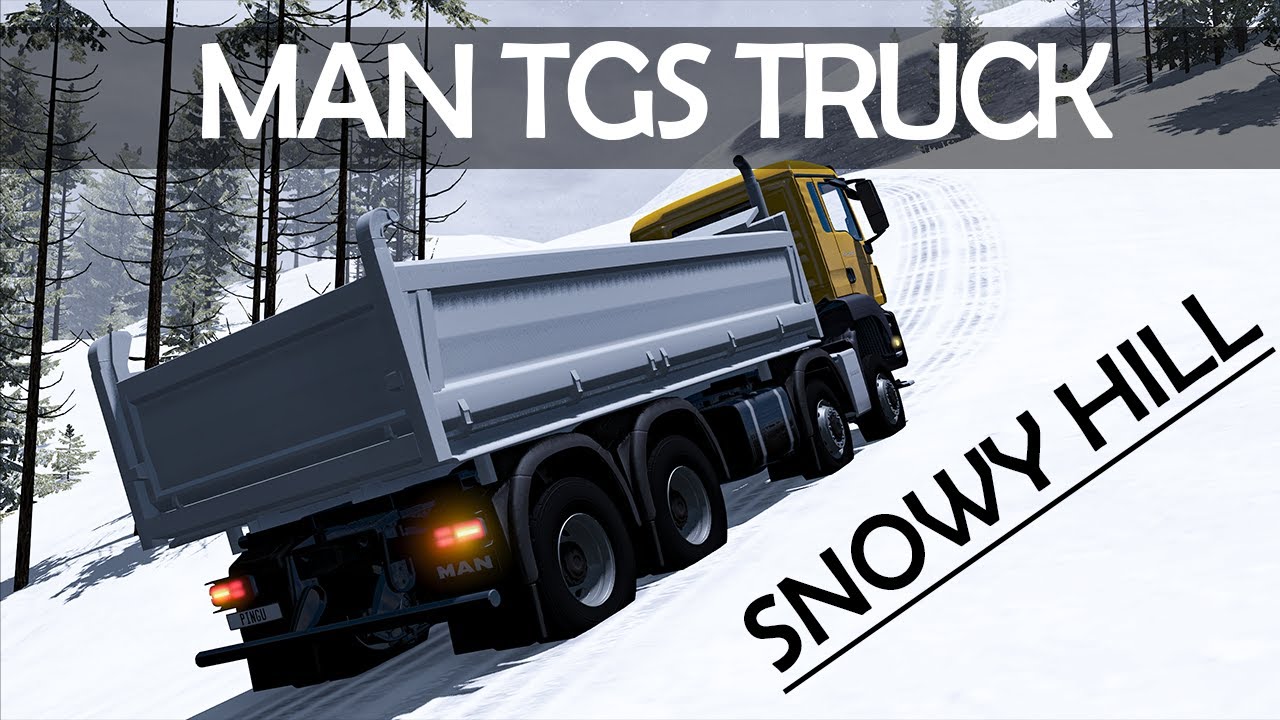 MAN TGS Snow Hill Climb test | Beamng drive - YouTube