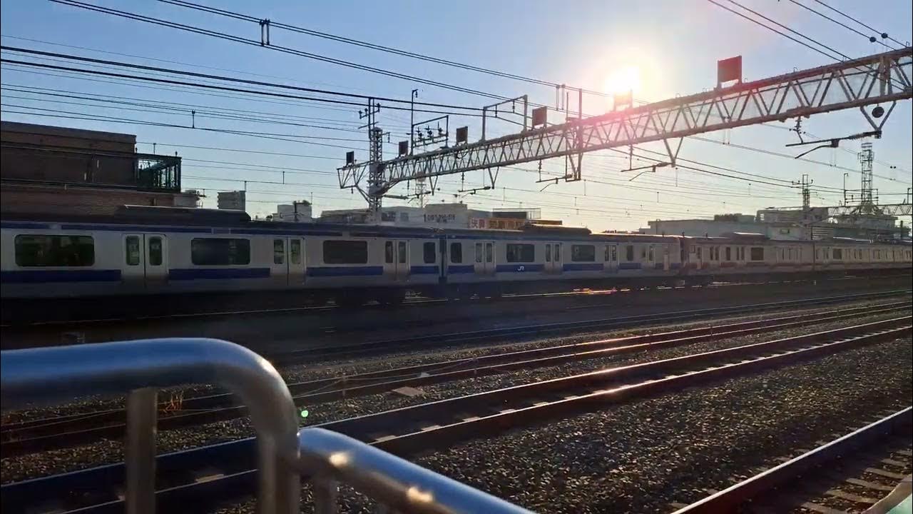 JR東日本E531系K423編成（赤電）+K不明編成 金町通過 20241231 150512 - YouTube