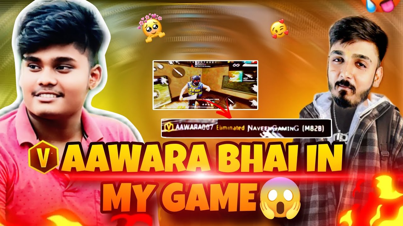 🔥V Badge AAWARA Gaming in My Game🥰 || Awara Bhai in BR Lobby🥰#viral ...