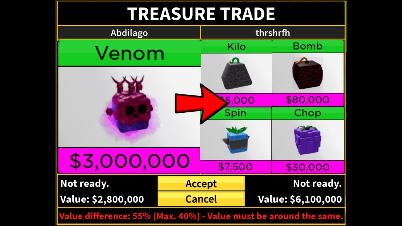 What People Trade For Venom? Trading Venom in Blox Fruits - YouTube