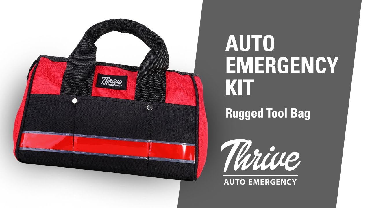 Auto Emergency Bag + Roadside Assistance First Aid Kit | Thrive - YouTube