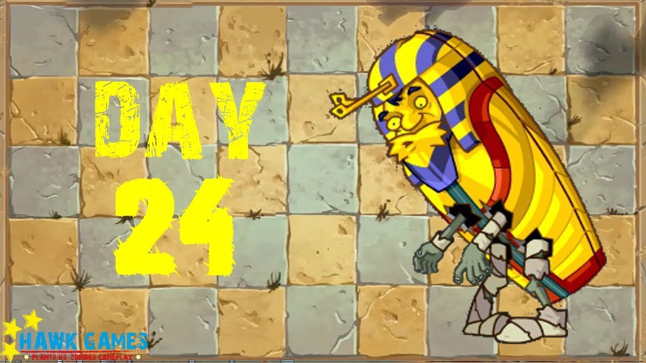 Plants vs Zombies 2 - Ancient Egypt - Day 24 [Pharaoh Zombie] No ...