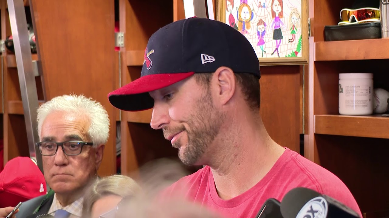 Adam Wainwright talks after huge effort in Game 3 - YouTube