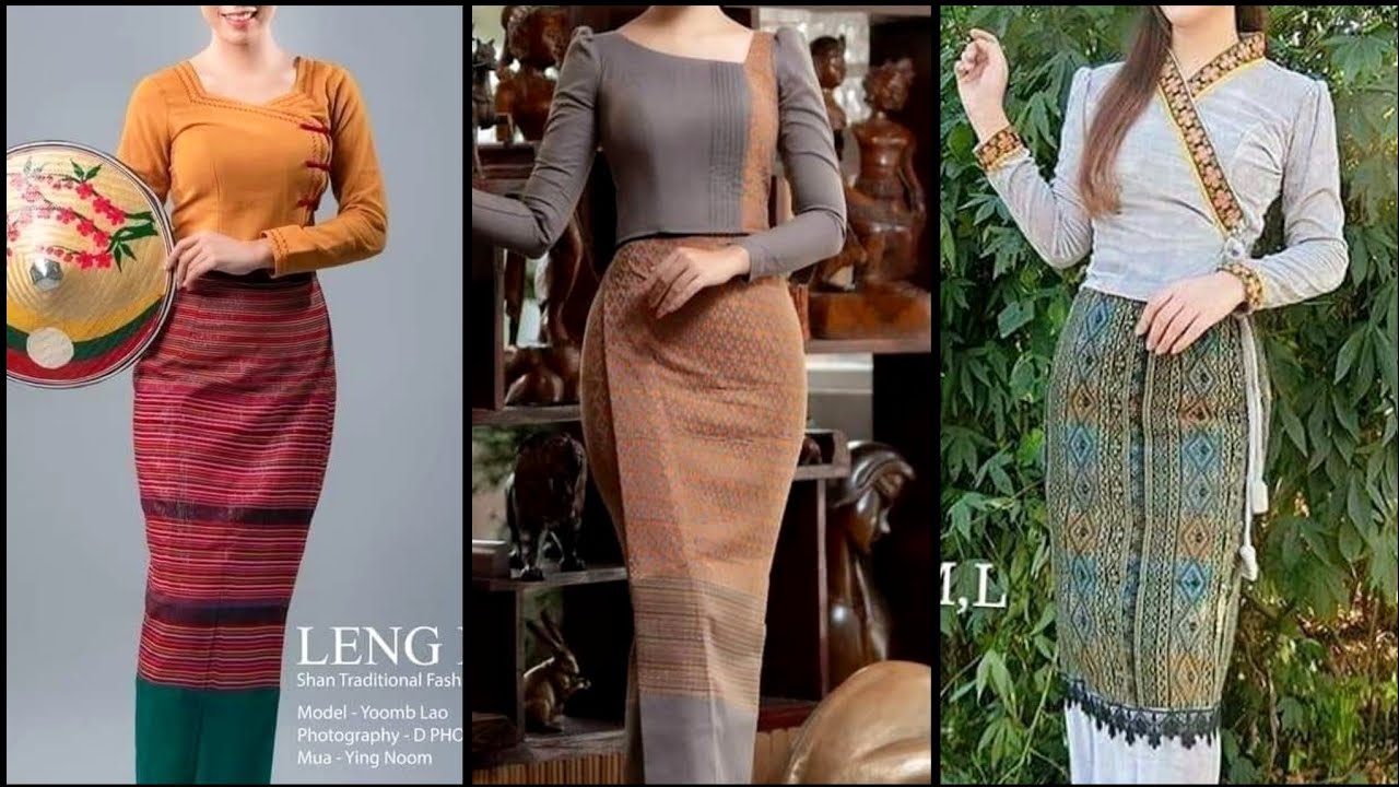 Classy traditional dresses of Myanmar looks really stylish and amazing ...