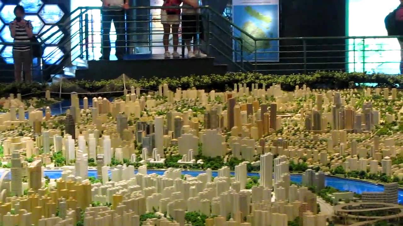 Diorama of Shanghai of the Future - YouTube
