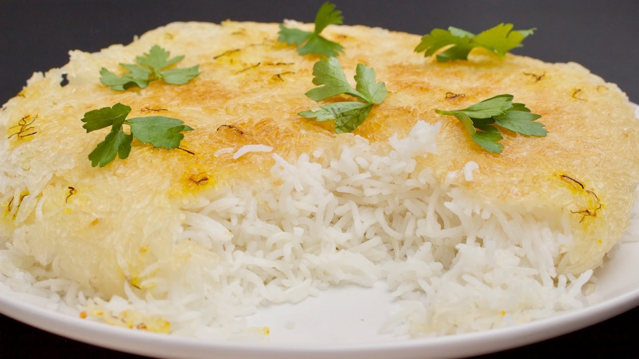 Tahdig Recipe - Crispy Persian Rice - YouTube
