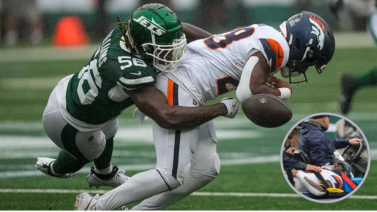 Broncos' Tyler Badie Collapses on Sideline in Frightening Injury ...