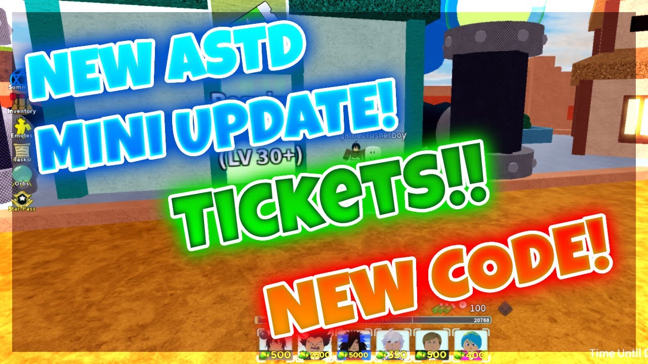 New ASTD Mini Update Overview! TICKETS Introduction! 400 Gem Code! :D ...