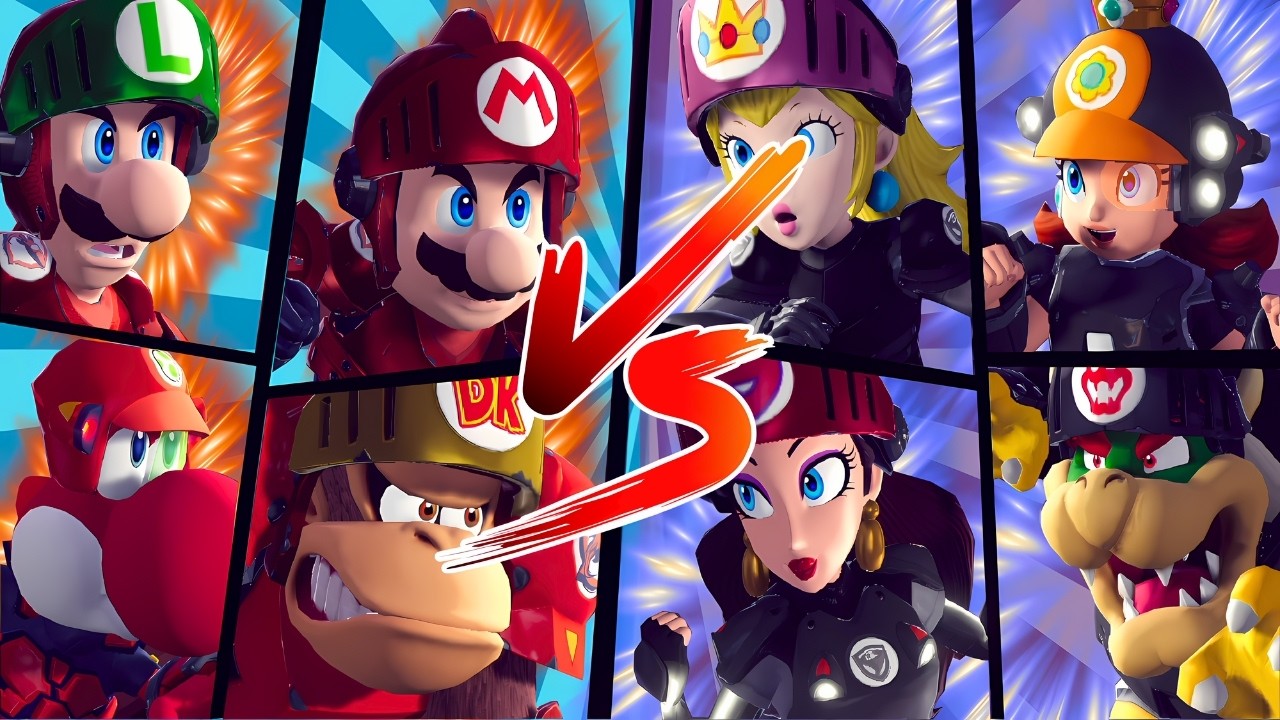 Mario Strikers Battle League – Ultimate 4v4 Showdown! Mario Team vs ...