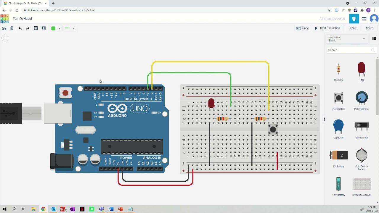 Basic Arduino Simulations with Tinkercad - YouTube