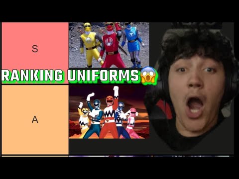 ranking all power ranger uniforms - YouTube
