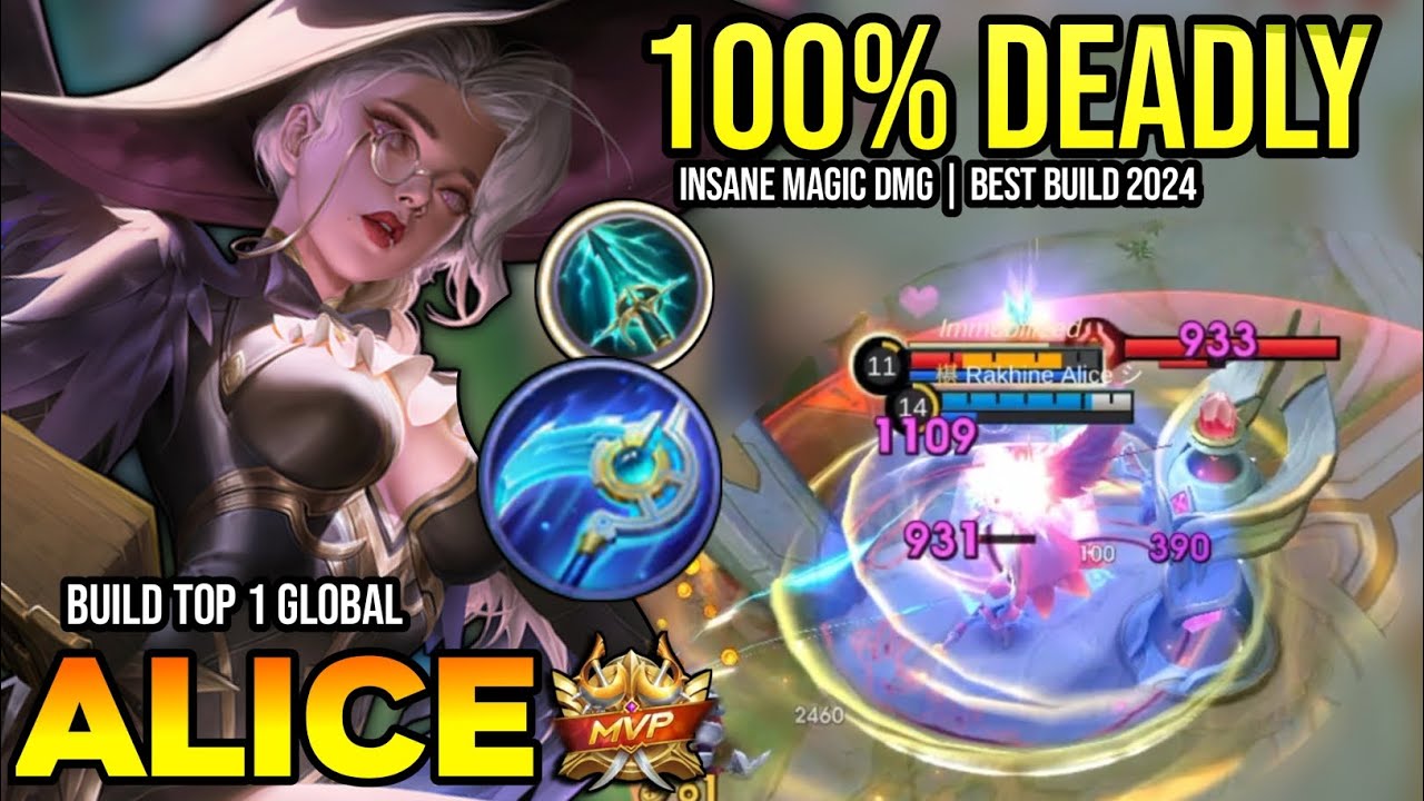 ALICE BEST BUILD 2024 | BUILD TOP GLOBAL ALICE GAMEPLAY | MOBILE ...