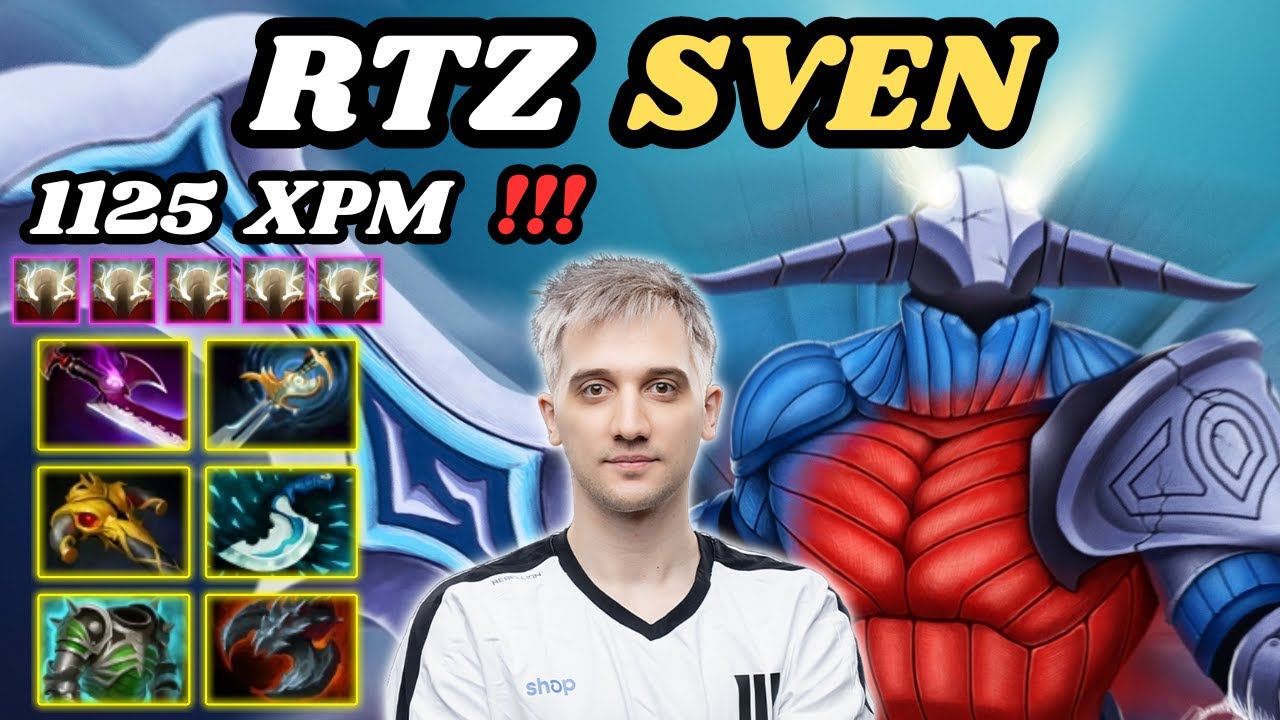 🔥 RTZ Sven Hard Carry Highlights 7.34e 🔥 1125 XPM By Arteezy Beyond ...