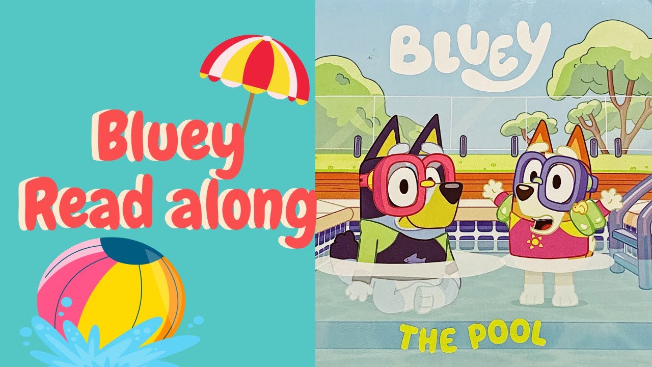 Bluey | The Pool | Read along - YouTube