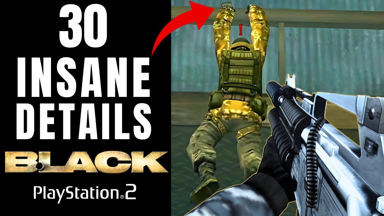 30 INSANE Details in BLACK | Best EA PS2 Game - YouTube