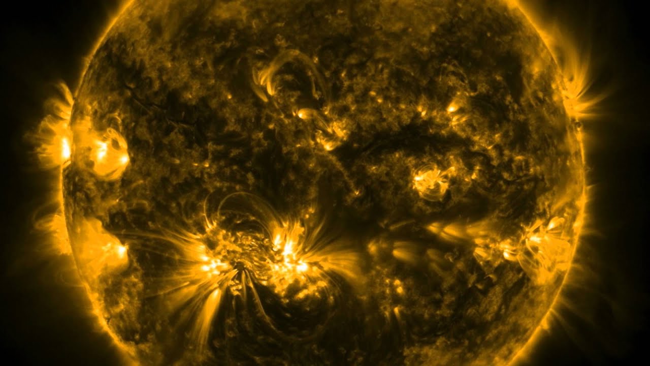 SDO - Largest Sunspot Activity in 25 years - YouTube