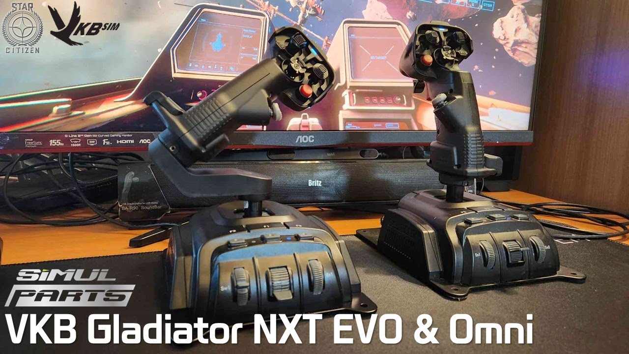 우주조종사를 위한 시뮬장비, 이거면 됩니다 『VKB Gladiator NXT EVO Omni』 - YouTube