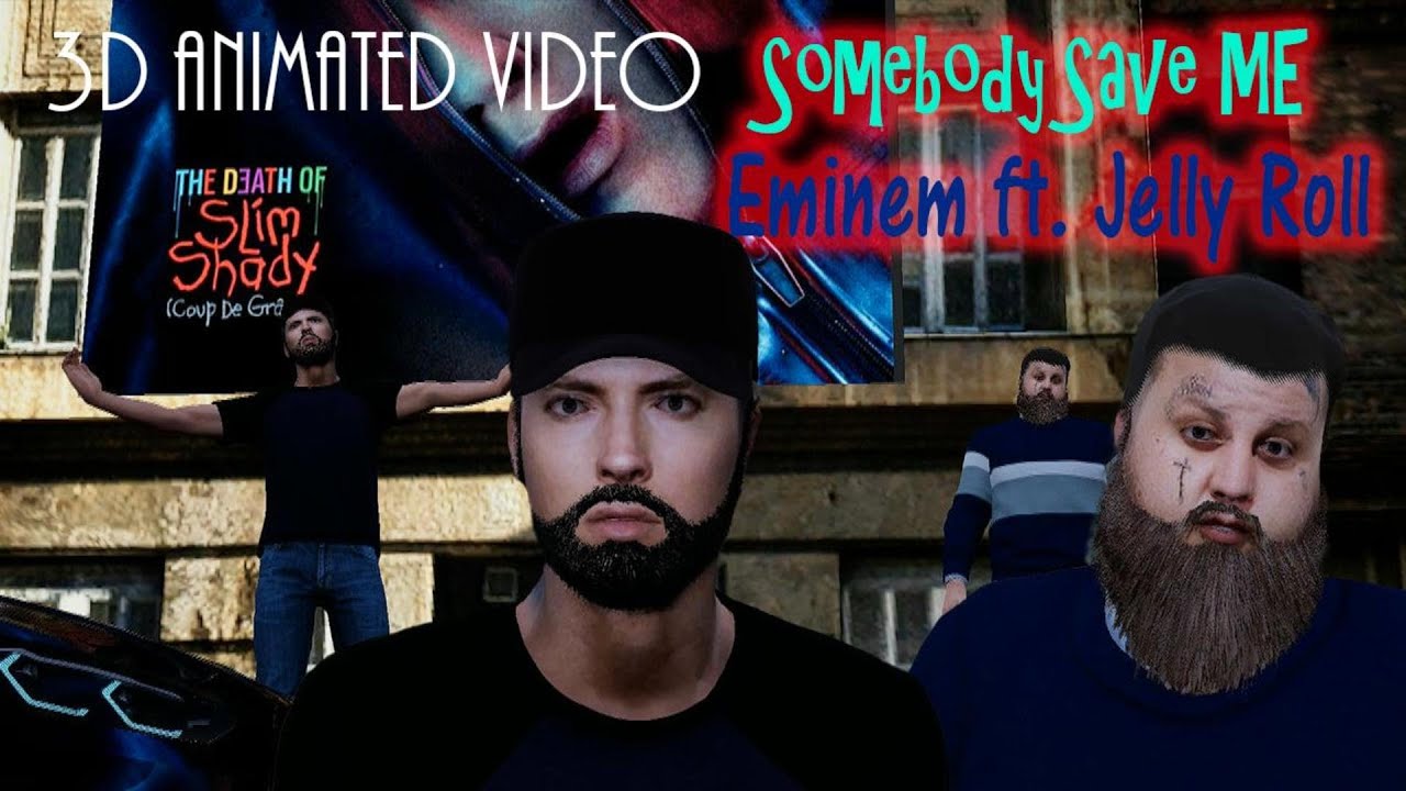 Eminem - Somebody Save Me (feat. Jelly Roll) [Official Audio] 3D ...