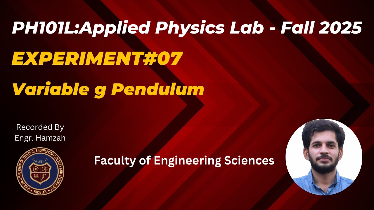 EXP#07 Variable g Pendulum - YouTube