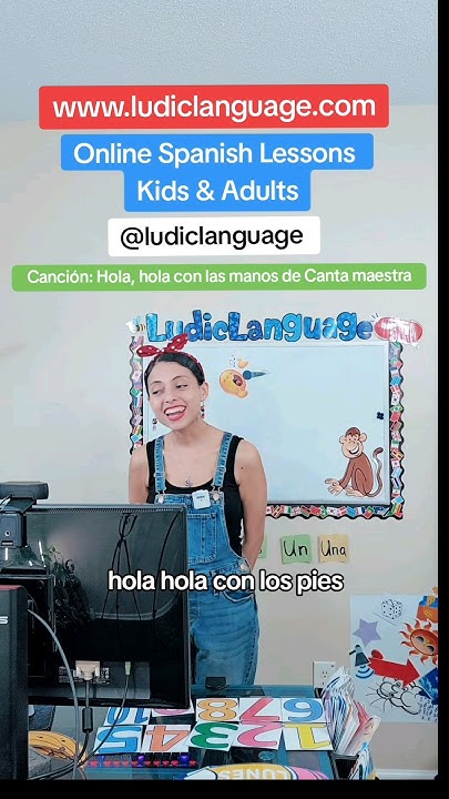Spanish *Hola* song for kids #ludiclanguage #spanishlearning # ...