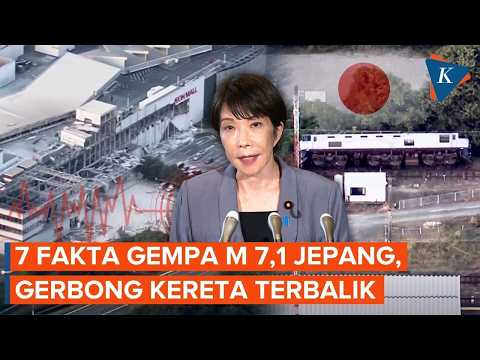 7 Fakta Gempa Jepang: 13 Orang Tewas, Gerbong Kereta Terbalik, Tol Terbelah