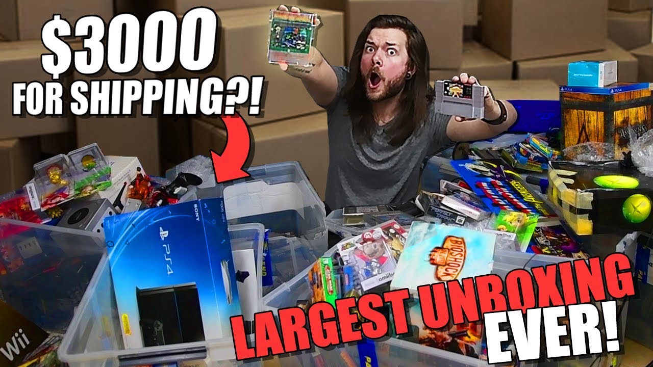 Largest Video Game Collection Unboxing Ever 3000 IN SHIPPING YouTube largest-video-game-collection-unboxing-ever-3000-in-shipping-youtube