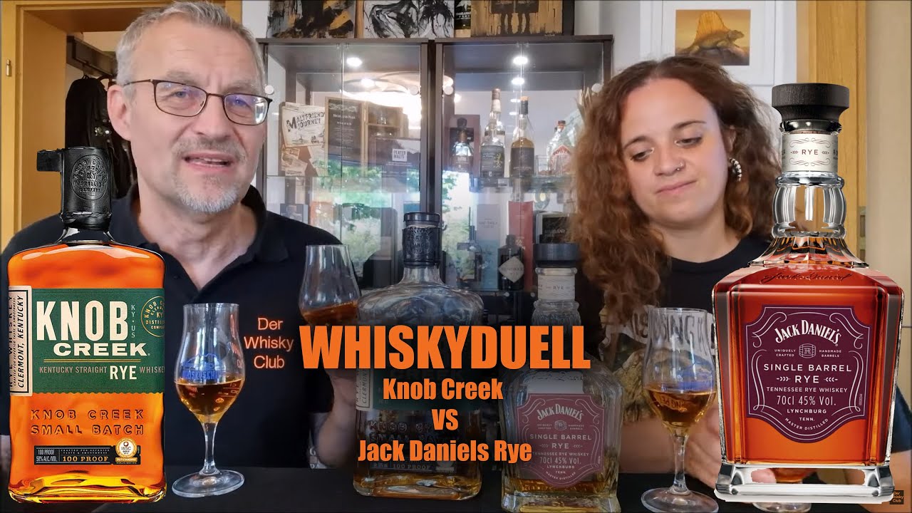 Whiskyduell: Knob Creek Rye vs Jack Daniel's Rye - YouTube
