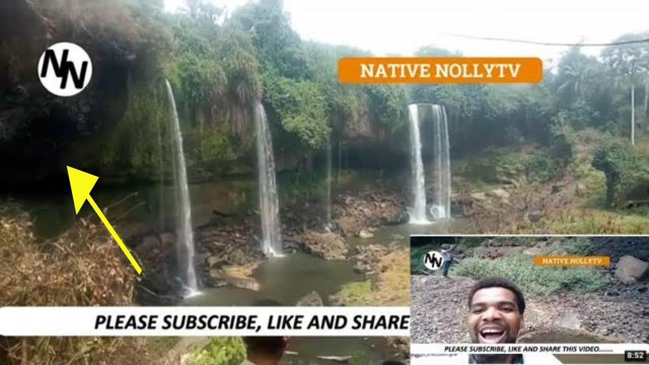 A Trip Under the Caves at Agbokim Waterfall and Cold flow of Water at ...