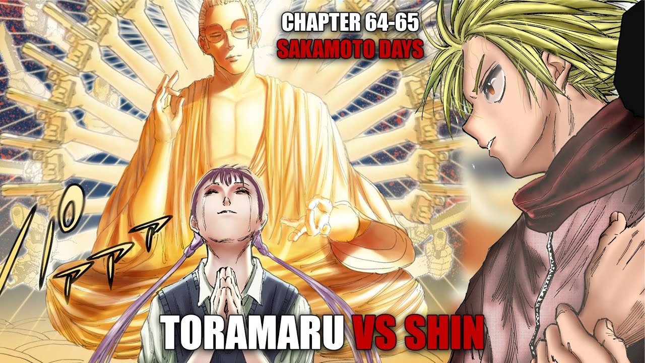 Review Chapter 64-65 Sakamoto Days - Pertarungan Toramaru Yang Mendewakan Sakamoto Melawan Shin ...