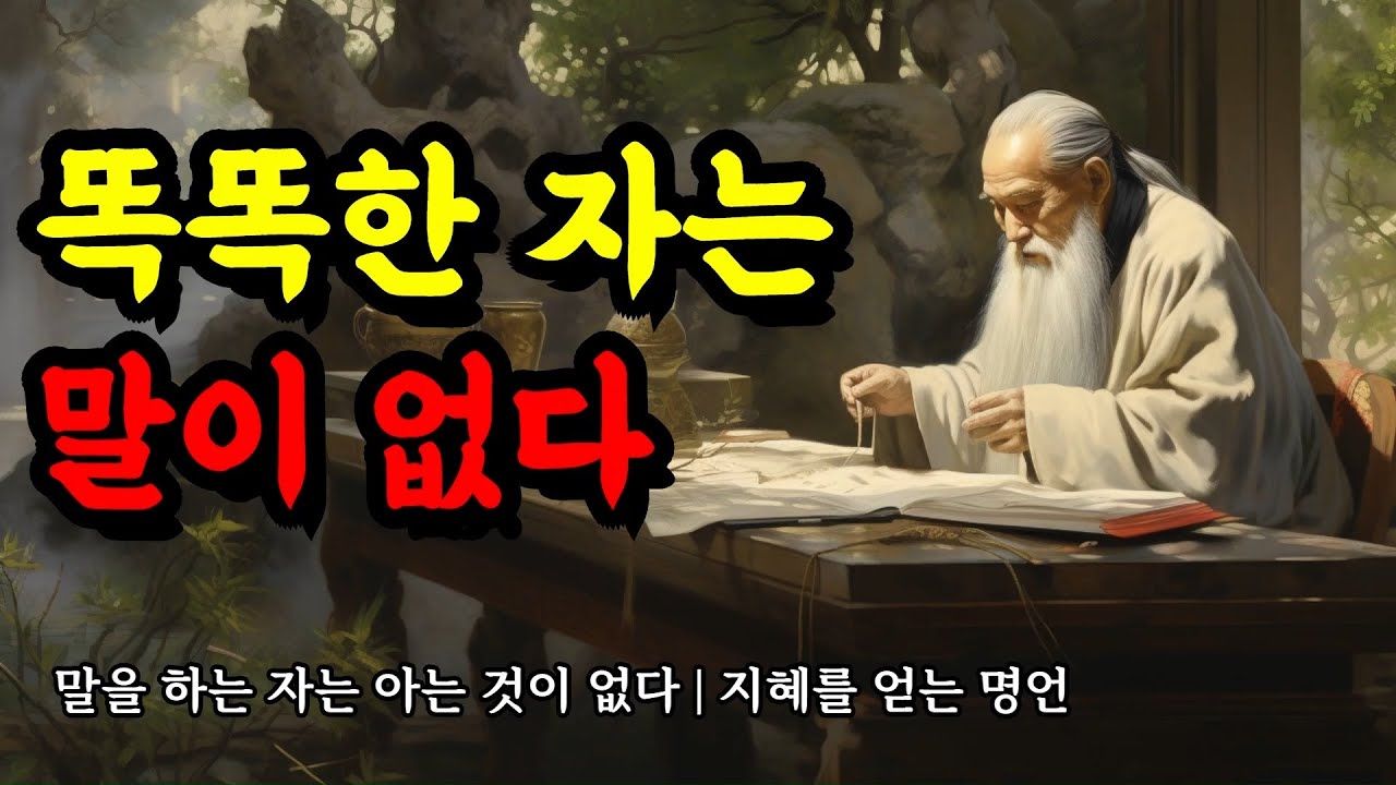말을 하는 자는 아는 것이 없다 지혜를 얻는 묵자 순자 도덕경 맹자 파스칼 톨스토이 연암 박지원 쇼펜하우어 명언