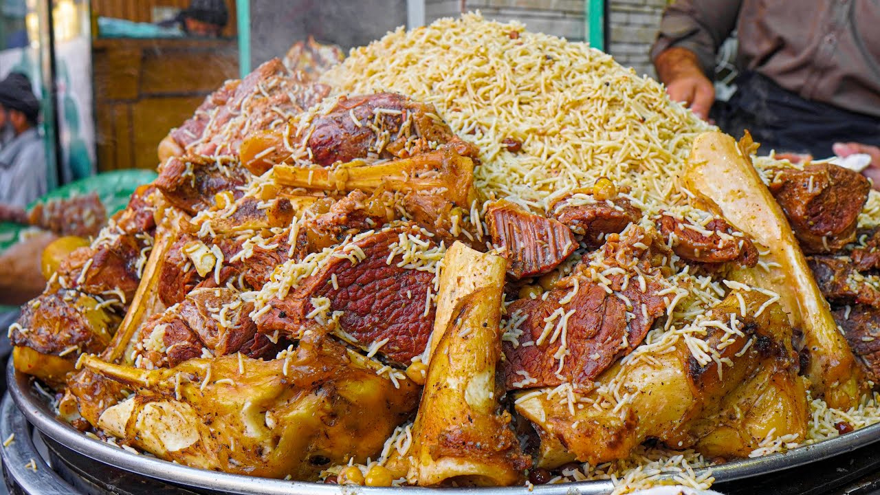 Mountain Beef Pulao | Authentic PAKISTANI CHAWAL | Street Food Peshawar ...