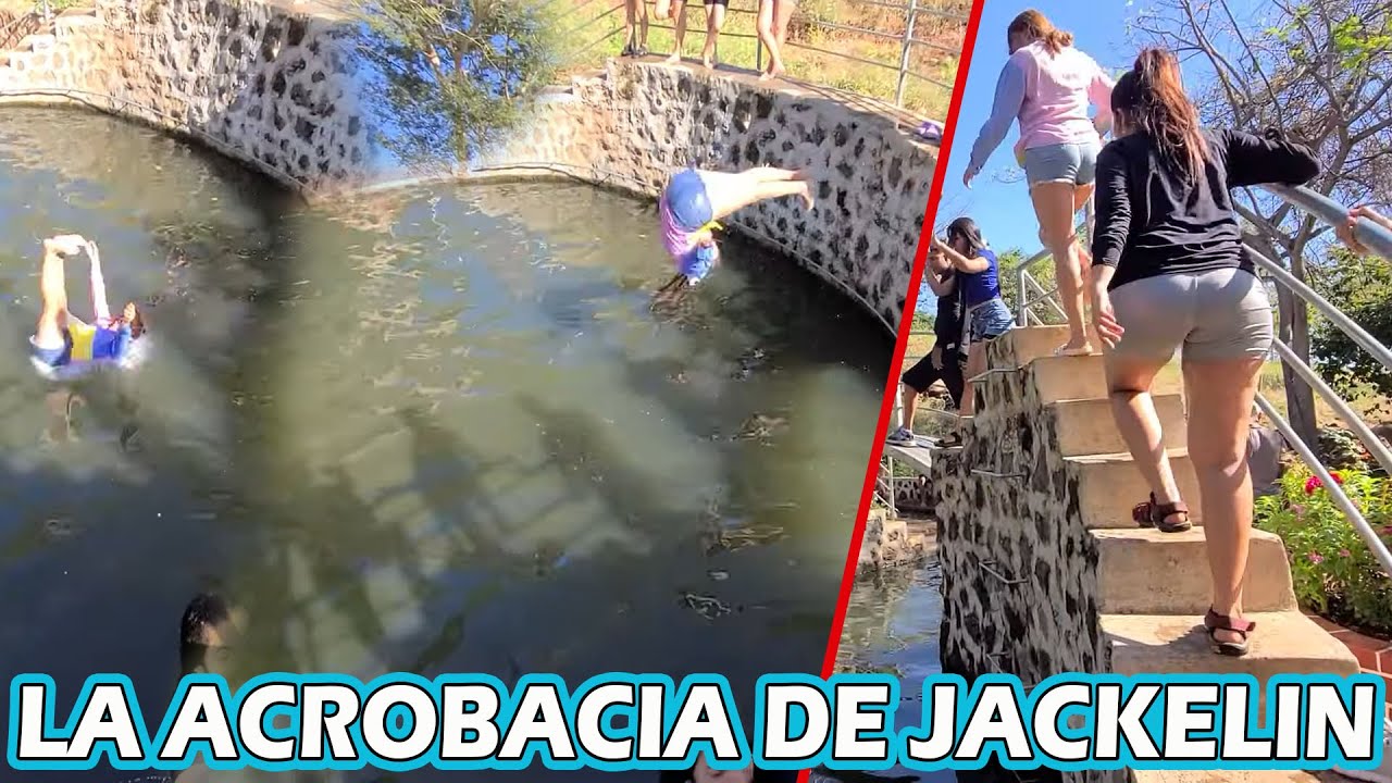 Nos dimos un rico chapuzón y Jackelin nos da una demostración de sus ...
