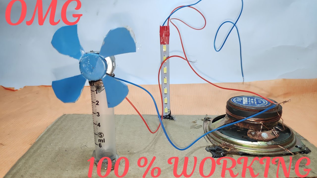 How to make magnet free energy DC motor Fan 100% working Science ...