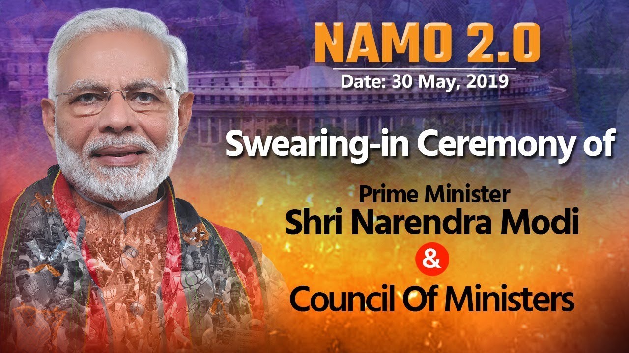 Shri Narendra Modi takes oath as the PM of India for the 2nd ...