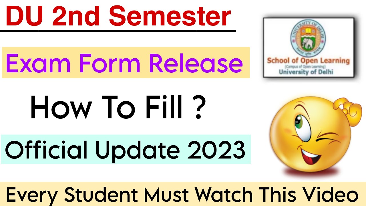 Du College | How To Fill Up Exam Form 2023 | Du Online Exam Form | JK Study Stuff - YouTube