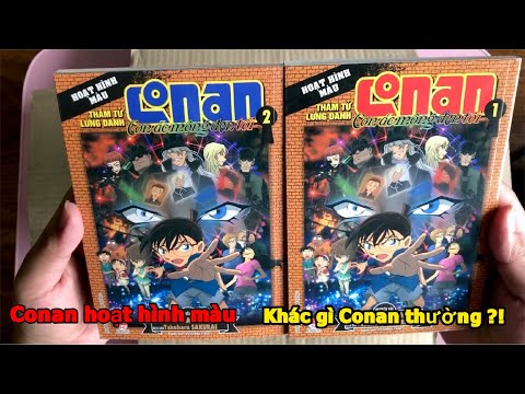 Mở hộp 10 tập truyện tranh conan hoạt hình màu | Moon Toy Station