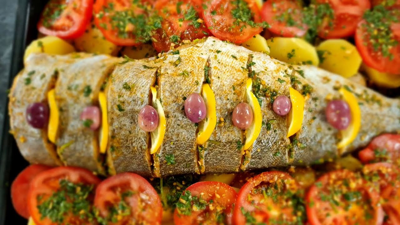 @douja monde Superbe recette de poisson au four‼️🔝بالعربية و الفرنسية ...