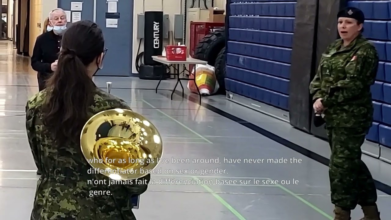 GGHG: C Squadron Address IWD 2022 JIF Discour d'Escadron C - YouTube