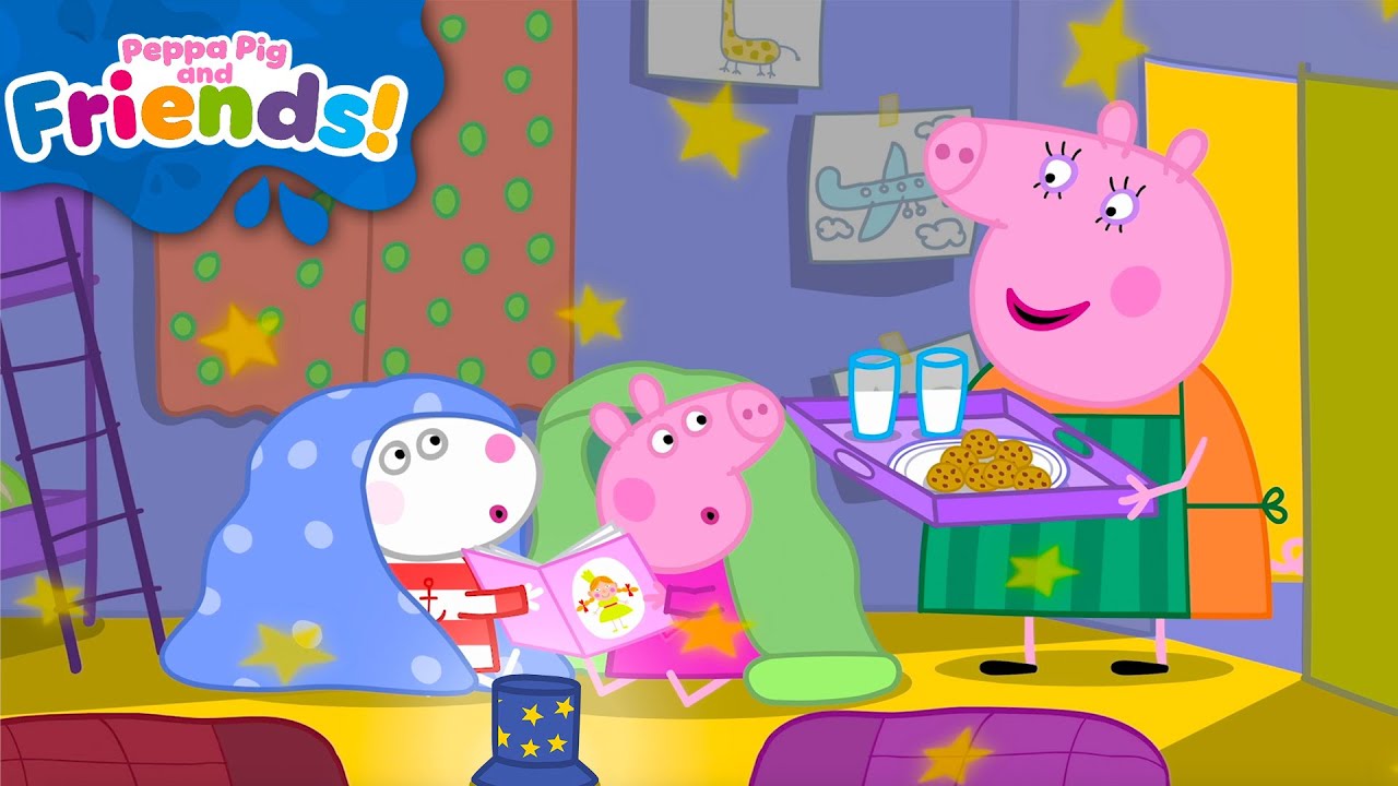 Peppa Pig & Suzy’s SECRET Sleepover 🌙 | Noisy Movie Night! | Friends ...